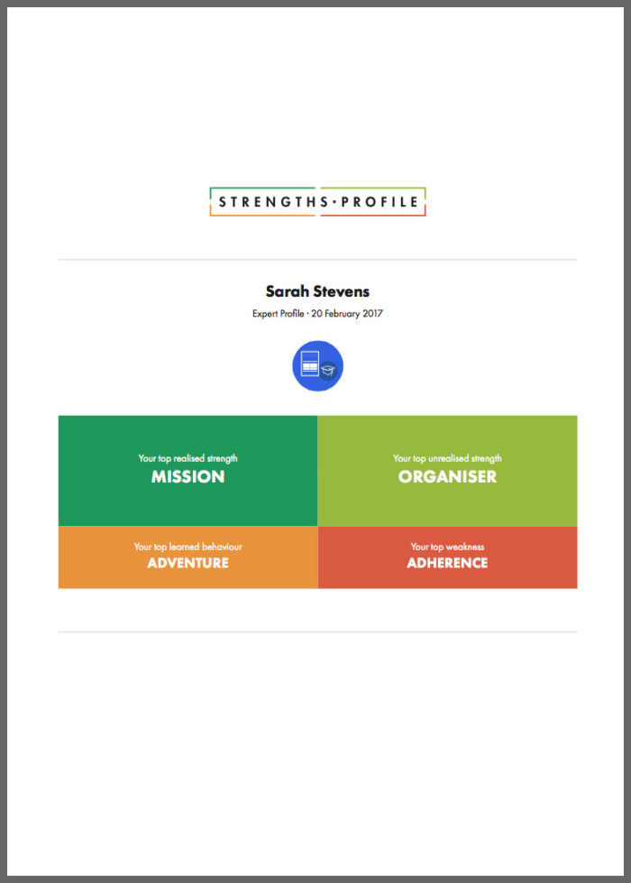 Strengths Profile - Strength Catalyst Partners